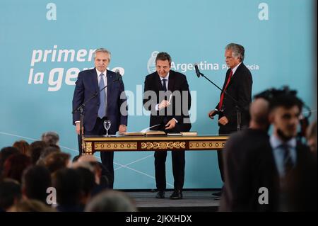 Buenos Aires, Argentina, 3rd August 2022. The new Minister of Economy ...
