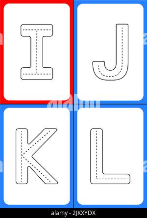 Printable uppercase letters handwriting practice. Large fonts. Layout ...