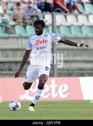 André-Frank Anguissa of SSC Napoli and Sasa Lukic of Torino FC compete ...