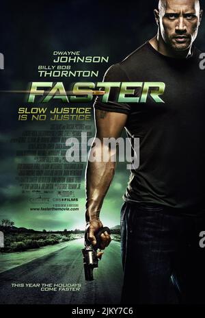 DWAYNE JOHNSON POSTER, FASTER, 2010 Stock Photo - Alamy