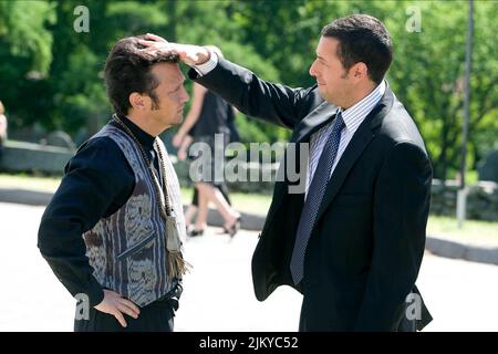 Rob (Rob Schneider), Lenny Feder (Adam Sandler) carrying his daughter ...