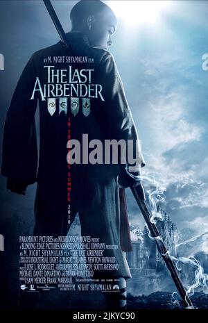 NOAH RINGER POSTER, THE LAST AIRBENDER, 2010 Stock Photo - Alamy