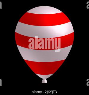 realistic balloon 3d, colorful flying helium balloons bright glossy ...