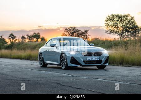 2022 BMW 220i sunset photoshoot Stock Photo - Alamy