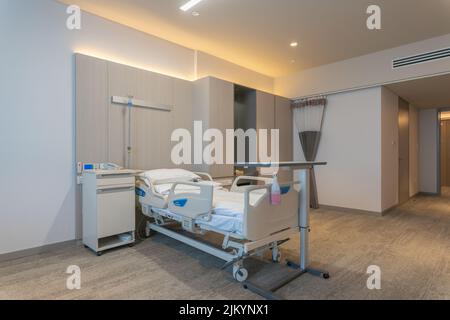 luxury ICU room in the modern hospital with furniture and decoration ...