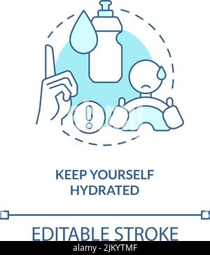 Keep yourself hydrated concept icon Stock Vector Image & Art - Alamy