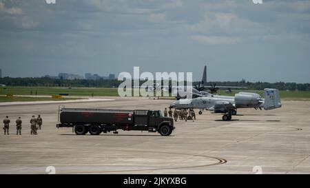 U.S. Airmen from the 822nd Base Defense Squadron, 820th Base Defense ...