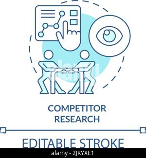 Competitor analysis logo design with editable slogan. Branding book and ...