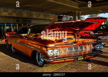 Reno, United States. 02nd Aug, 2022. People enjoying the classic cars ...