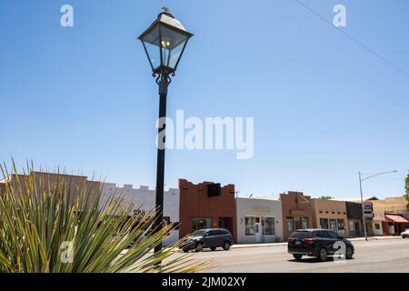 Benson, Arizona, USA - May 31, 2022: Afternoon light shines on historic ...