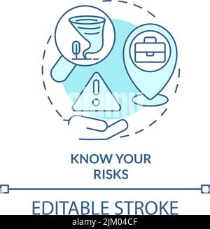 Security risks turquoise concept icon Stock Vector Image & Art - Alamy