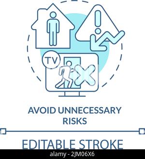 Avoid unnecessary risks concept icon Stock Vector Image & Art - Alamy