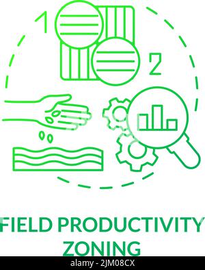 Field productivity zoning green concept icon Stock Vector Image & Art ...
