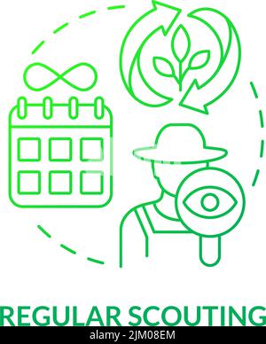 Regular scouting green concept icon Stock Vector Image & Art - Alamy