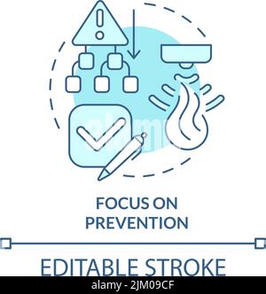 Focus on prevention concept icon Stock Vector Image & Art - Alamy