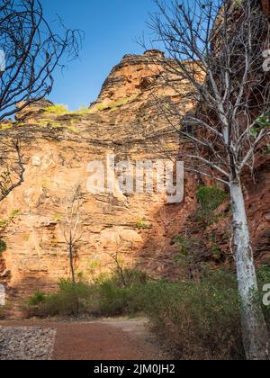 Modern walking tracks through the sandstone and congolmerate ...