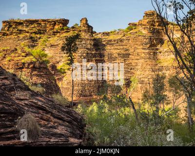 Quartz sandstone and congolmerate sedimentary karst rock formations of ...