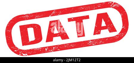 DATA text written on red rectangle stamp sign Stock Photo - Alamy