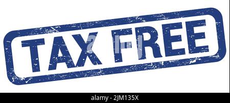TAX FREE text written on yellow-black round stamp sign Stock Photo - Alamy