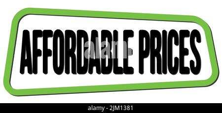 AFFORDABLE PRICES text written on red round stamp sign Stock Photo - Alamy