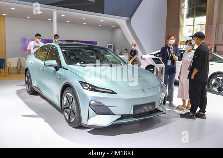 People visit the 22nd Changchun International Auto Expo in Changchun ...