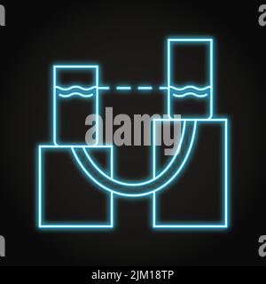 Hydrology icon. Line simple Science icon for templates, web design and ...