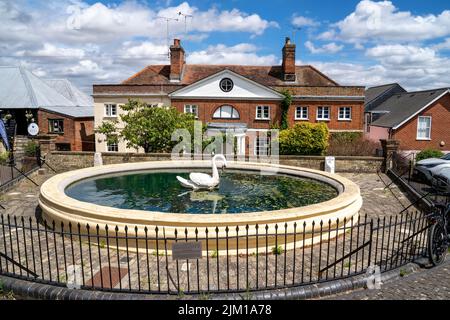 THE SWAN FOUNTAIN AND COTTAGES BEHIND, BUILT BY RICHARD RIGBY IN 1778 ...