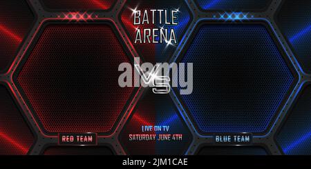 An ultimate fighting versus poster banner Stock Vector Image & Art - Alamy