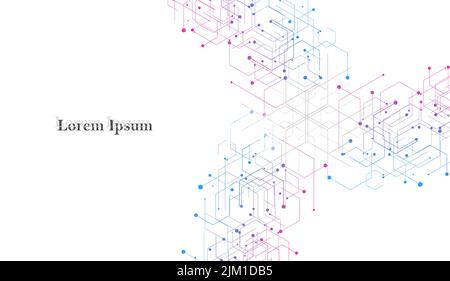 abstract blue pink hexagon, network image, geometric navy texture ...