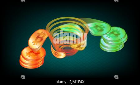 Dirty bitcoins go through Tornado Cash and become clean in isometric ...