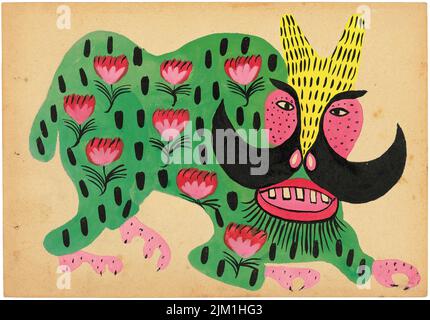 The animal. Museum: © Maria Prymachenko Family Foundation Stock Photo ...