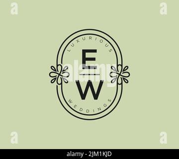 EW wedding initials monogram logo ideas vector graphic Stock Vector Image & Art - Alamy