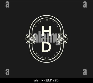 HD Initials letter Wedding monogram logos template, hand drawn modern ...