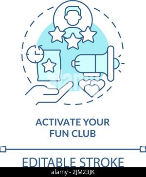Activate your fun club concept icon Stock Vector Image & Art - Alamy