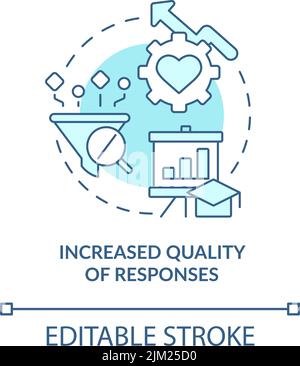 Increased quality of responses concept icon Stock Vector Image & Art ...