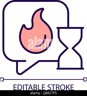 Delay response time linear icon Stock Vector Image & Art - Alamy