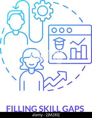 Filling skill gaps concept icon Stock Vector Image & Art - Alamy