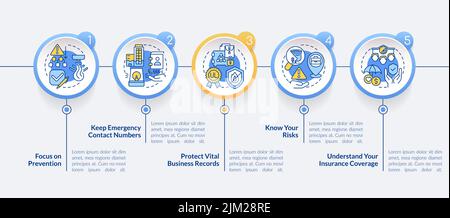 Disaster preparedness circle infographic template Stock Vector Image ...