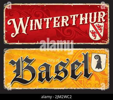 Emblem of Basel. City of Switzerland. Vector illustration Stock Vector ...