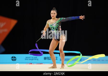 England's Alice Leaper during the Rhythmic Gymnastics, Team Final and ...