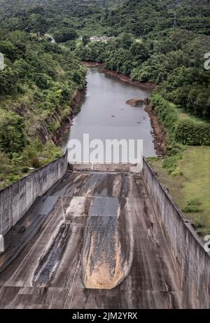 Drainage channels of large dams in dry season The water shortage ...