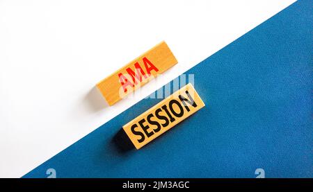 AMA ask me anything session symbol. Concept words AMA ask me anything ...