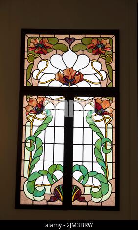 Miksa Róth house museum hosting his art work,Budapest,Hungary Stock ...