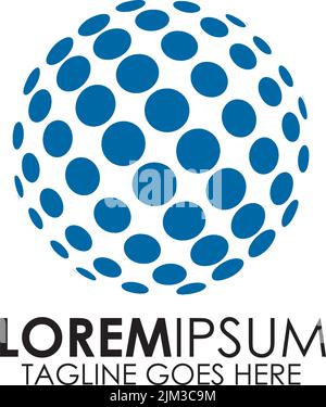 Globe 3d icon logo design vector illustration template Stock Vector ...