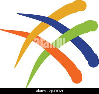 Hash tag logo design inspiration vector icon template Stock Vector ...