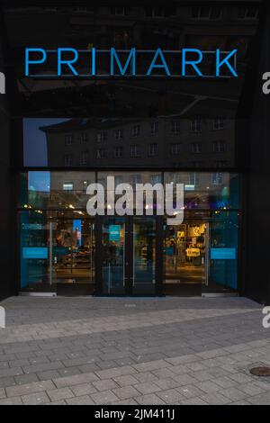 Primark logo sign of the fast fashion company. The retailer of clothes ...