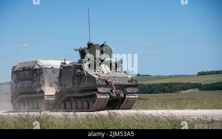British Army Viking BVS10 Amphibious Armoured All-Terrain Vehicle Stock ...
