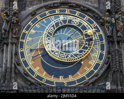 Prague Astronomical Clock attached to Old Town Hall at the main Old ...