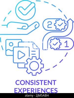 Consistent experiences concept icon Stock Vector Image & Art - Alamy