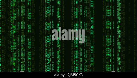 An illustration of random falling number characters of Matrix digital ...